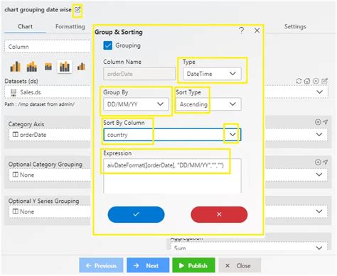 Chart Category Grouping And Sorting Aiv