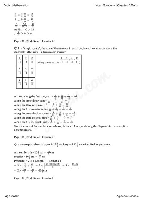 Ncert Solutions 2025 Class 7 Maths Chapter 2 Fractions And Decimals
