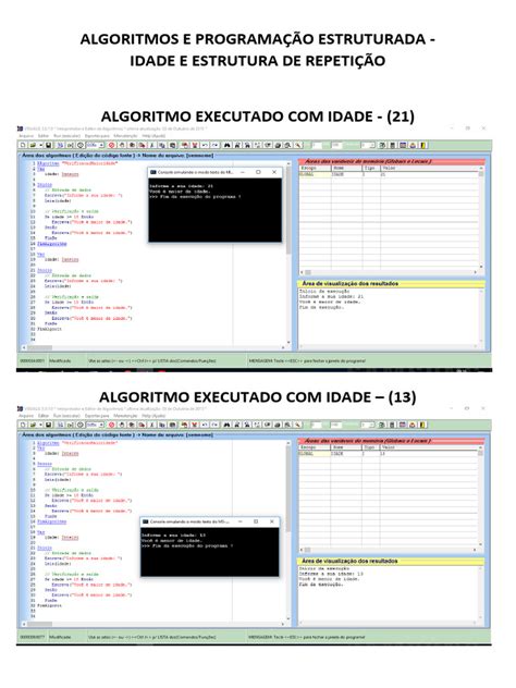 algoritmo e programaÇÃo estruturada portfolio pdf