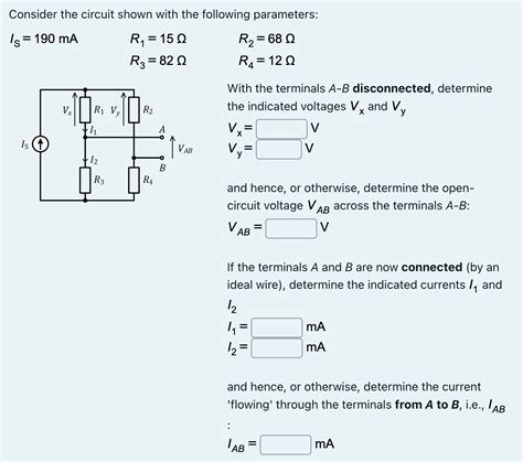 Solved Consider The Circuit Shown With The Following Chegg