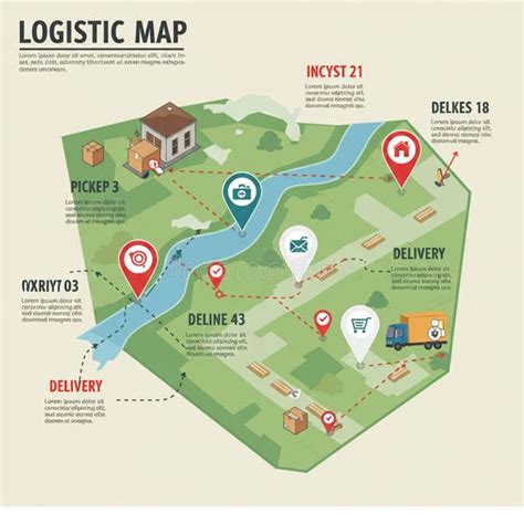 Logistic Map Illustration Featuring A Stylized Landscape With A