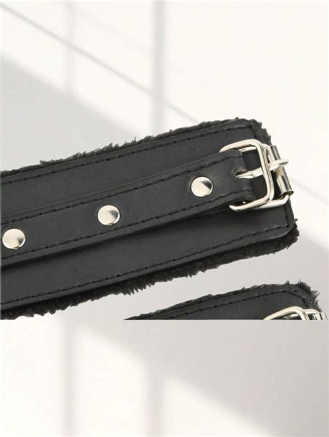 Plush Handcuffs And Leg Cuffs Tied Sm Torture Tools Leather Hands And