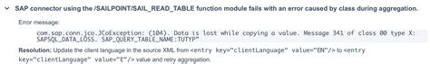 SAP Direct Entitlement Aggregation Error ISC Discussion And Questions SailPoint Developer