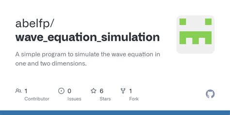 Github Abelfpwaveequationsimulation A Simple Program To Simulate