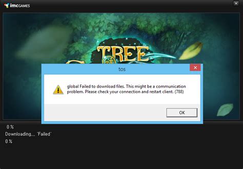 Cant Launch Tree Of Savior Connection Game Crash Tree Of Savior