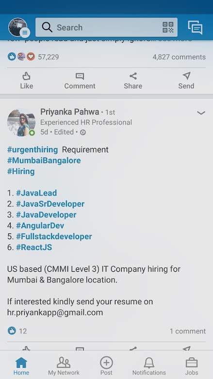 recent job details for qa web developer android java python and php web