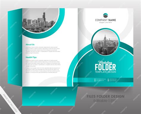 Premium Vector A4 File Folder Design Business Stationery Folder Template With Corporate Identity