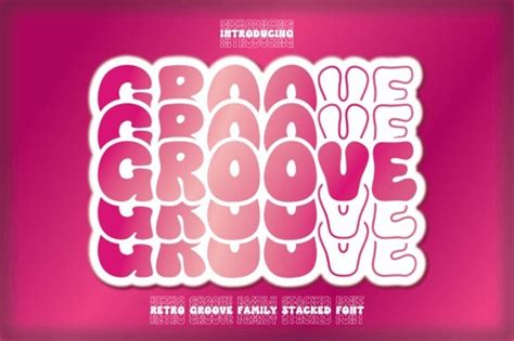 Retro Groove Stacked Font Free Font