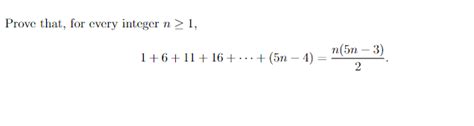 Solved Prove That For Every Integer N1 Chegg Com