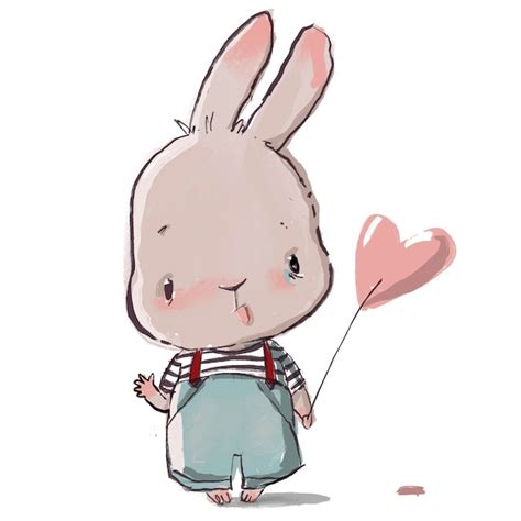 Premium Photo Cute Cartoon Hare Character