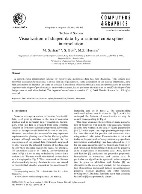 pdf visualization of shaped data by a rational cubic spline interpolation