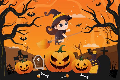 할 로 윈 벡터 일 러 스 트 일러스트 무료 다운로드 Lovepik