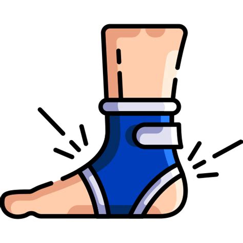 Ankle Brace Generic Outline Color Icon