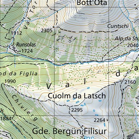 Bergün Bravuogn 1 50 000 Map By Swisstopo Avenza Maps