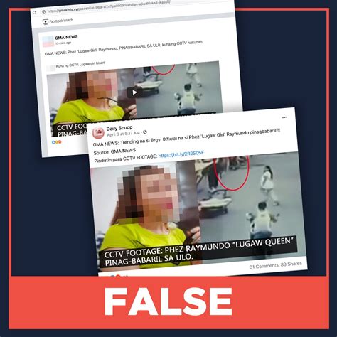 False Cctv Footage Shows Woman In Lugaw Incident Gunned Down