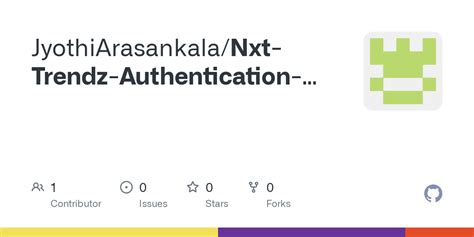 github jyothiarasankala nxt trendz authentication coding practice 27