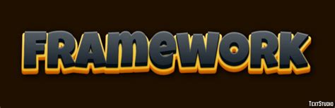Framework Text Effect Generator Textstudio