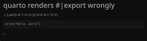 Quarto Renders Nbdev Export Directives In Jupyter Notebook As Cell 0‘e 1‘x 2‘p 3
