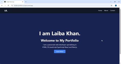 laiba khan on linkedin nextjs tailwindcss webdevelopment portfolio