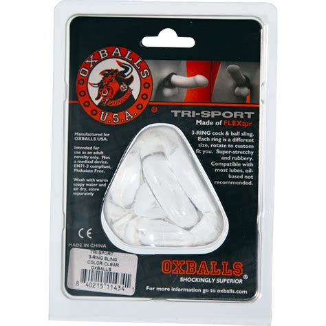 Oxballs Tri Sport Cocksling Versatile 3 Ring Design For Pleasure