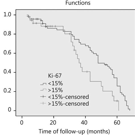 Disease Free Survival Of Breast Cancer Patients Patients With Ki 67