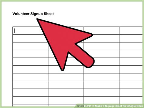 How to Make a Signup Sheet on Google Docs (with Pictures)