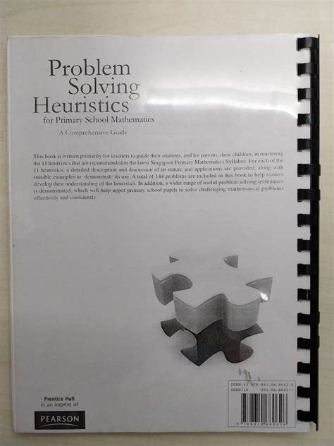 Problem Solving Heuristics For Primary School Mathematics By Ng Wee