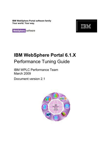 IBM WebSphere Portal 6 1 X Performance Tuning Guide
