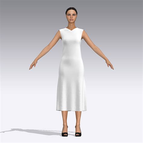 Clo3d Basic Pattern Simulation Dress Behance