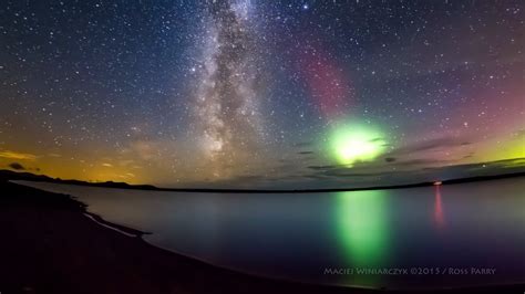 Aurora Borealis Milky Way