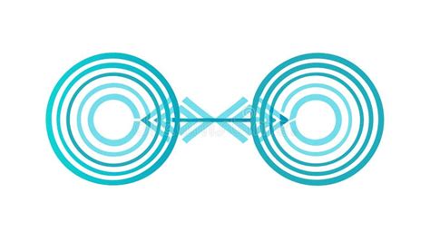 Interlocking Spirals Icon Connection And Flow Vector Design