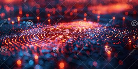 Fingerprint Security Scanning On Digital Interface Biometric Prints Fingerprint Security Scanning On Digital Interface Biometric Prints