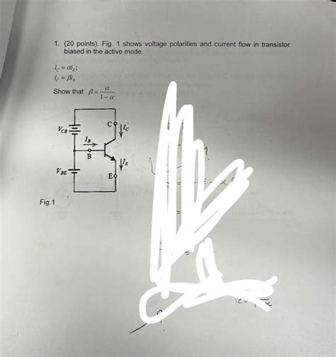 Solved 1 20 Points Fig 1 Shows Voltage Polarities And