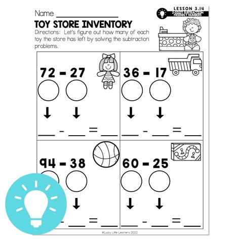 Lucky To Learn Math 2 Digit Subtraction With Friendly Numbers