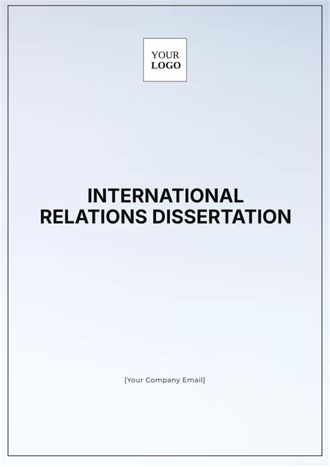 Free Dissertation Templates To Edit Online