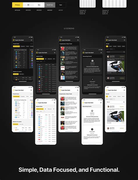 Coin Data Bank UI Design Behance