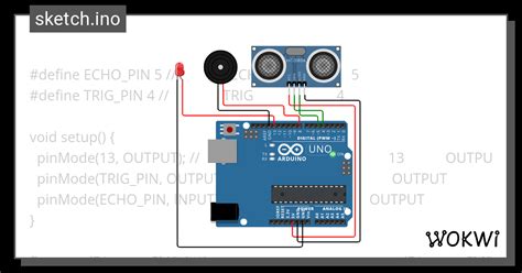 Ultrasonic Wokwi Esp32 Stm32 Arduino Simulator
