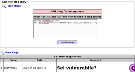 OWASP Top A Injection SQL HTML Frame Source Hacktips Guide Di Sicurezza