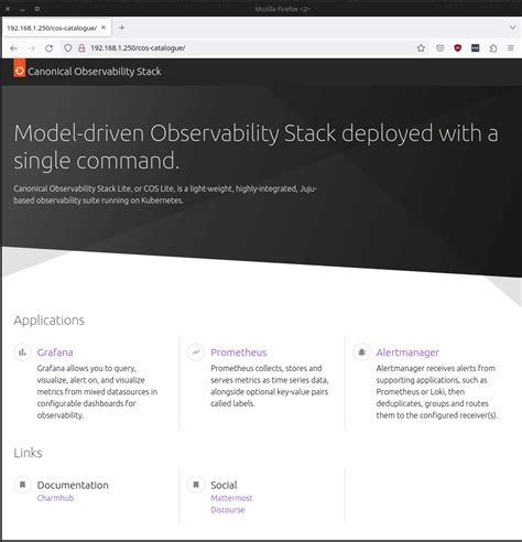 web ui is unreachable · issue 249 · canonical grafana k8s operator