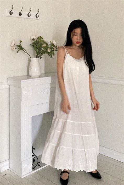 레이스 끈 캉캉 원피스2color