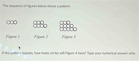 The Sequence Of Figures Below Shows A Pattern Figure 1 Figure 2 Figure