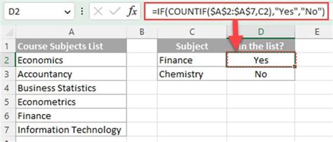 Check If Value Is In List In Excel Easy Formulas