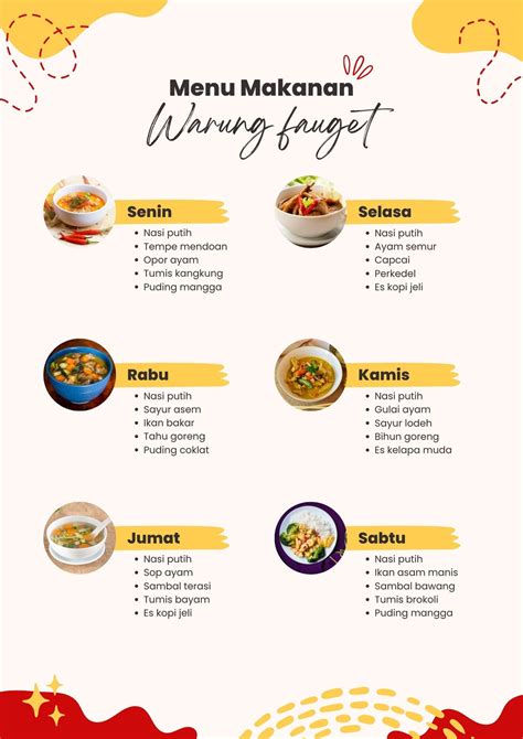 Beautiful Designs For Mentahan Background Menu Makanan To Showcase Your Menu Items