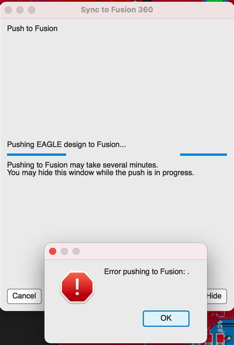 cannot push or pull board autodesk community