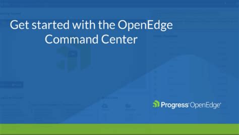 Openedge Command Center Oecc Management Console Progress Openedge