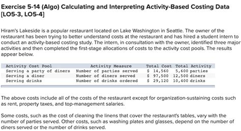 Solved Exercise 5 14 Algo Calculating And Interpreting