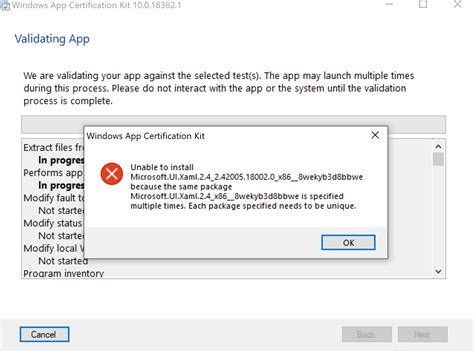 Certification Test Failed Issue Microsoft Microsoft Ui Xaml GitHub