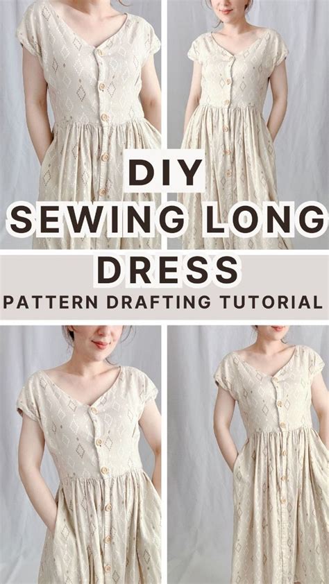 Everyday Long Length Dress With Easy Pattern Drafting Tutorial In 2025