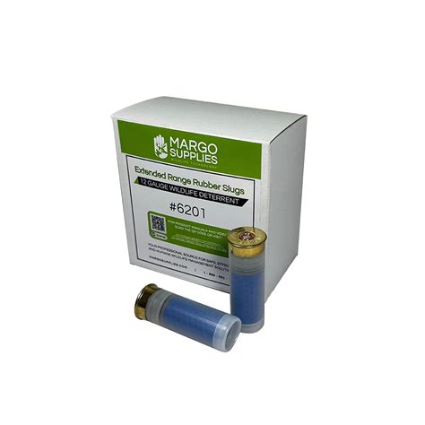 12 Gauge Rubber Slug Extended Range Margo Supplies Cartridges