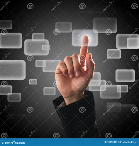 Touch Screen Interface Stock Image Image Of Connection 18865321